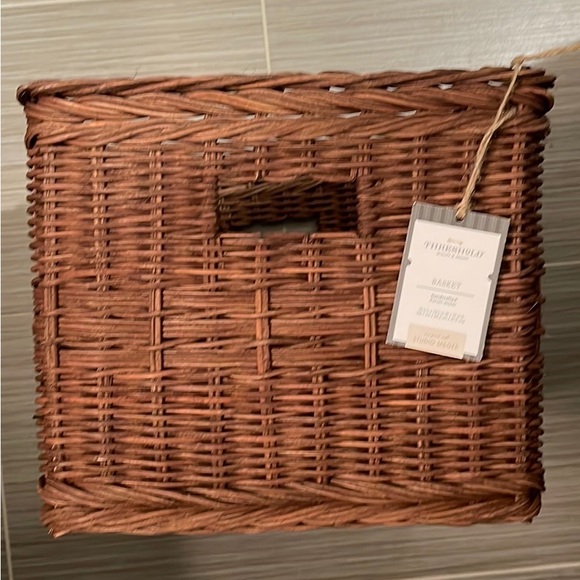 Studio McGee | Accents | Threshold Designed With Studio Mcgee Rattan Cube Basket | Poshmark